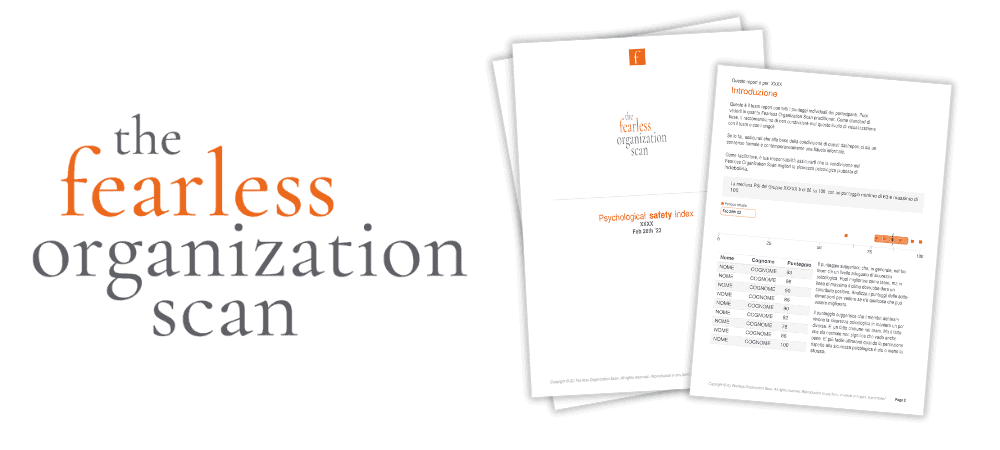 Sito FEARLESS ORGANIZATION SCAN - PRIMATE Consulting